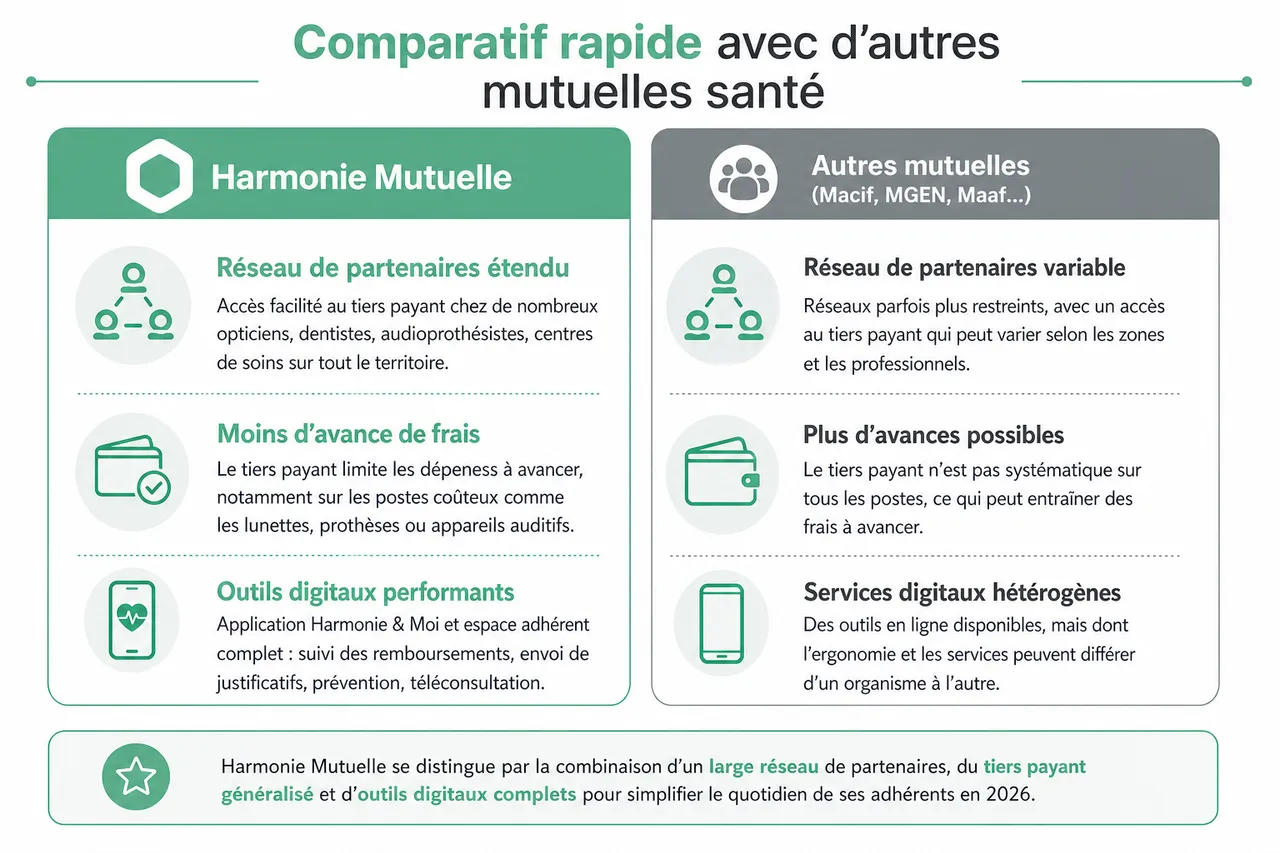 Harmonie Mutuelle : avis, tarifs et garanties 2026 - Quelle Assurance Santé